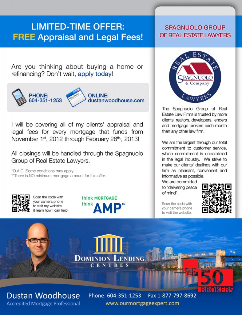 FREE Appraisal and free Legal Fees!